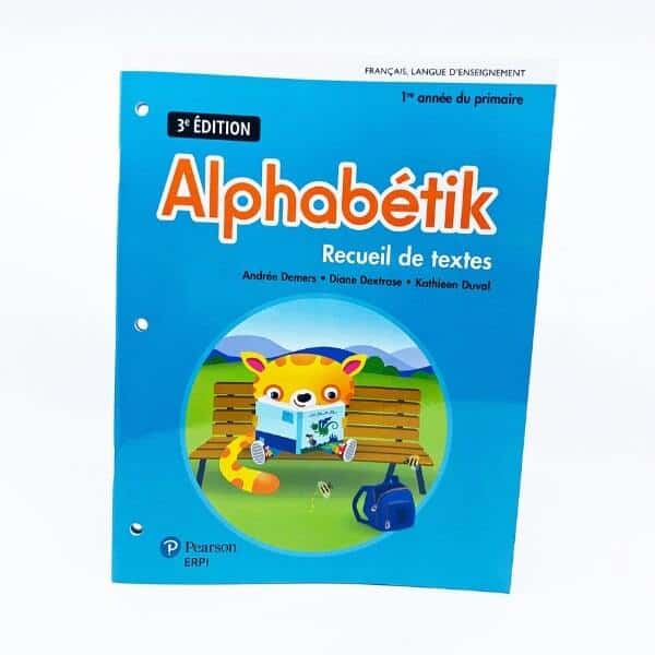 ALPHABÉTIK RECUEIL TEXTES - Papeterie Gilbert / JEUX A&G